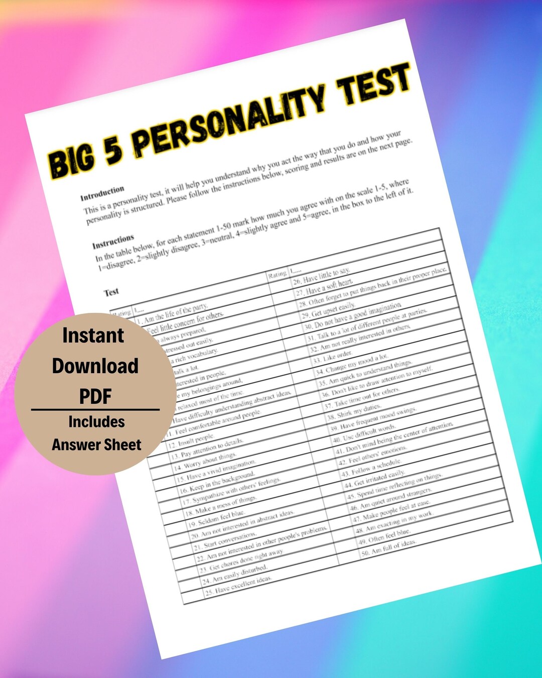 Personality Test, Personality Quiz, Career Personality Test ...
