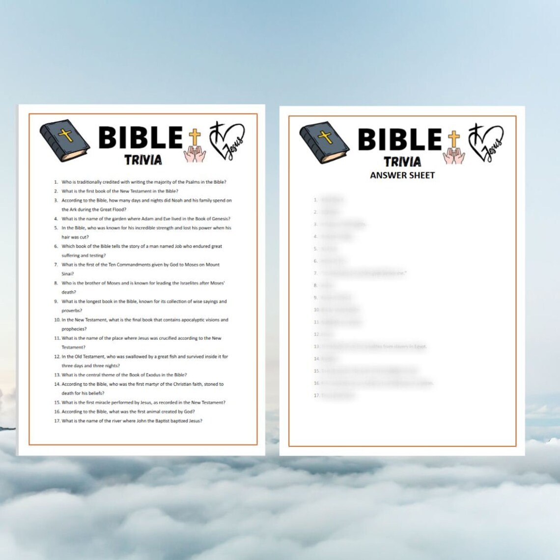 Bible Trivia Game Bible Trivia Printable Game bible Trivia Printable ...
