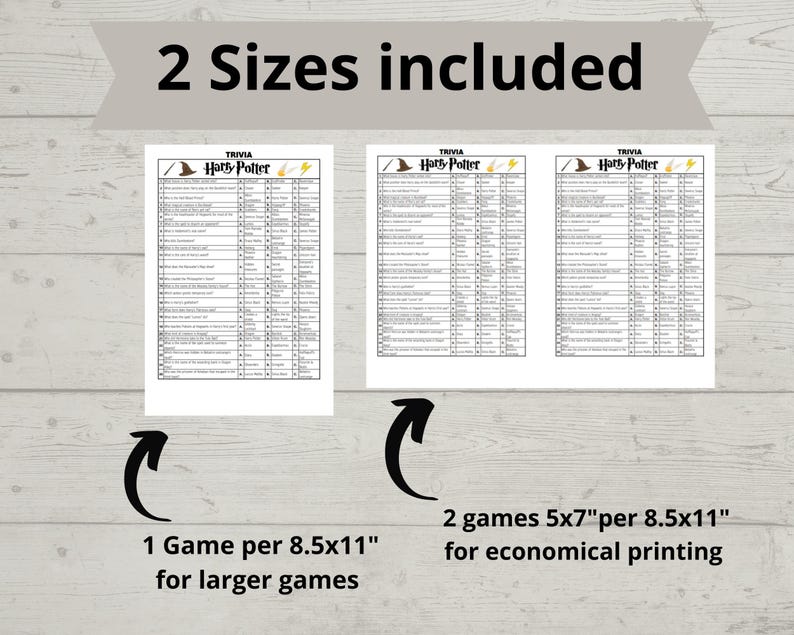 Harry Potter Trivia Game: 25 Wizarding World Questions (PDF) - Etsy