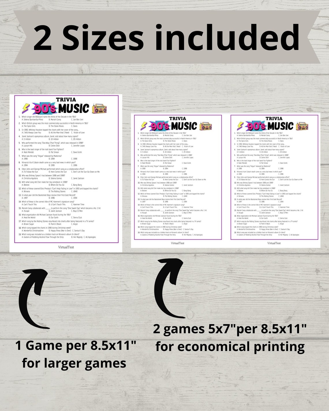 90s Music Trivia, 90s Trivia, 90s Trivia Game, Decades Trivia, 90s ...