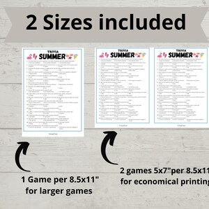 Summer Trivia, Summer Trivia Game, Summer Themed Trivia, Summer ...