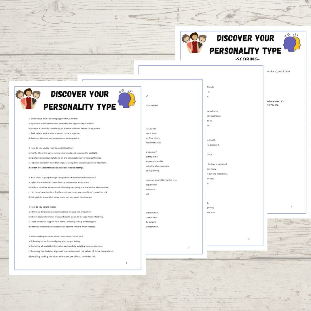 Personality Test, Personality Quiz, Personality Assessment ...