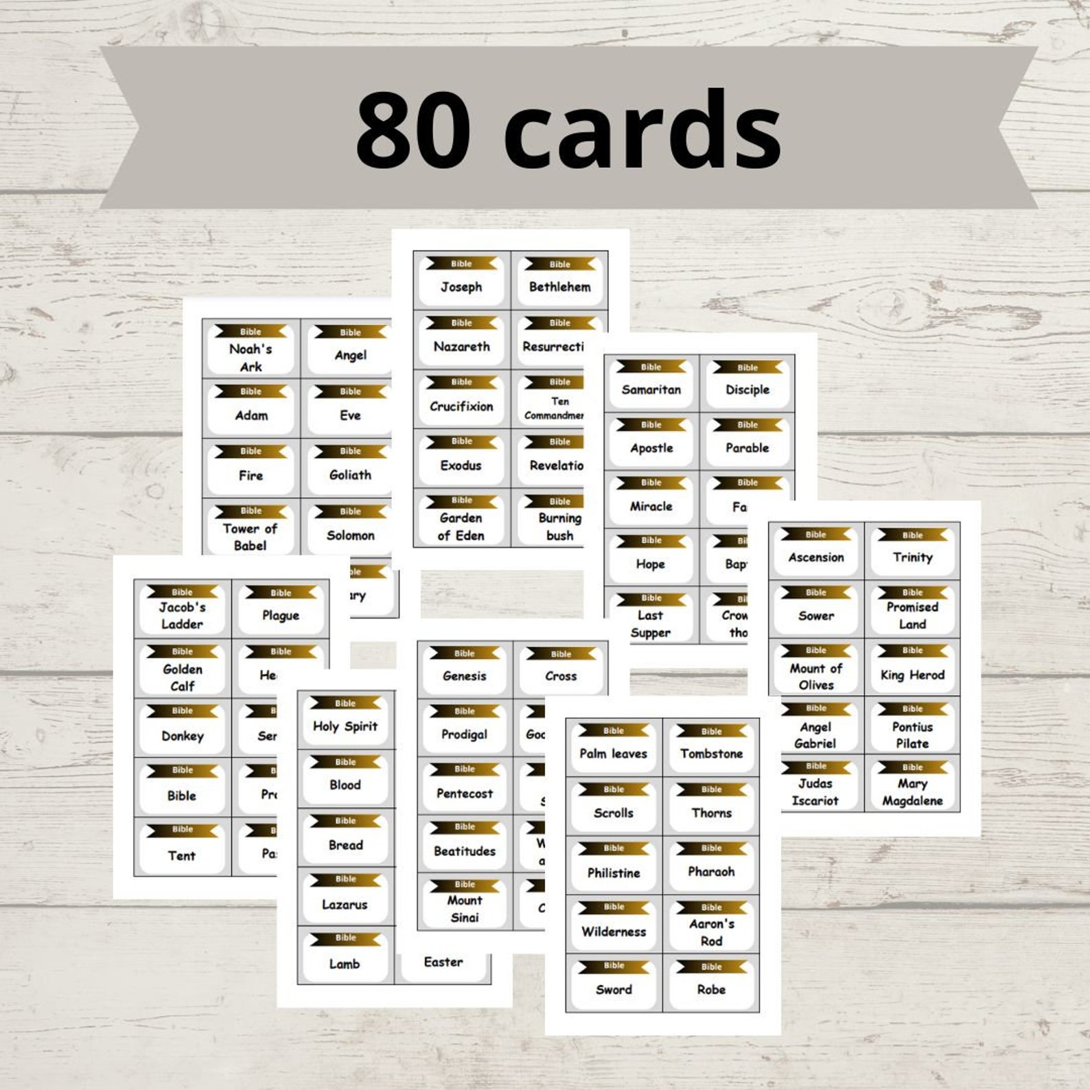 Bible Pictionary Game, Pictionary Word Game, Charades Game, Bible Games ...