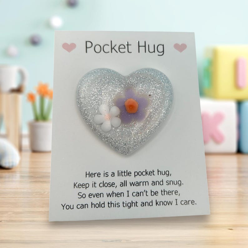Pocket Hug, Send a Hug Keepsake, Heart, Thinking of You - Etsy