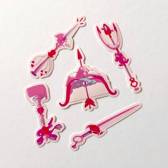Cute Weapons Sticker Pack Dnd Fantasy - Etsy