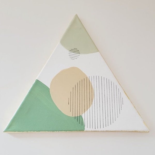 Triangle Canvas - Etsy