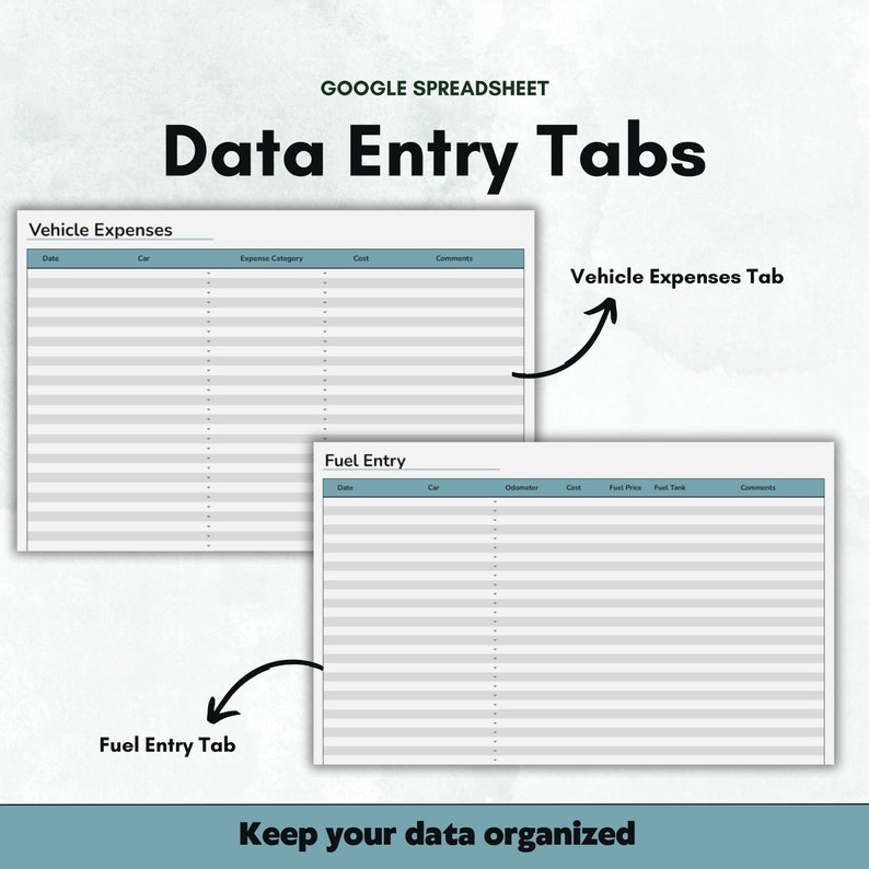 Car Maintenance Log Printable Maintenance Checklist Car Organizer ...