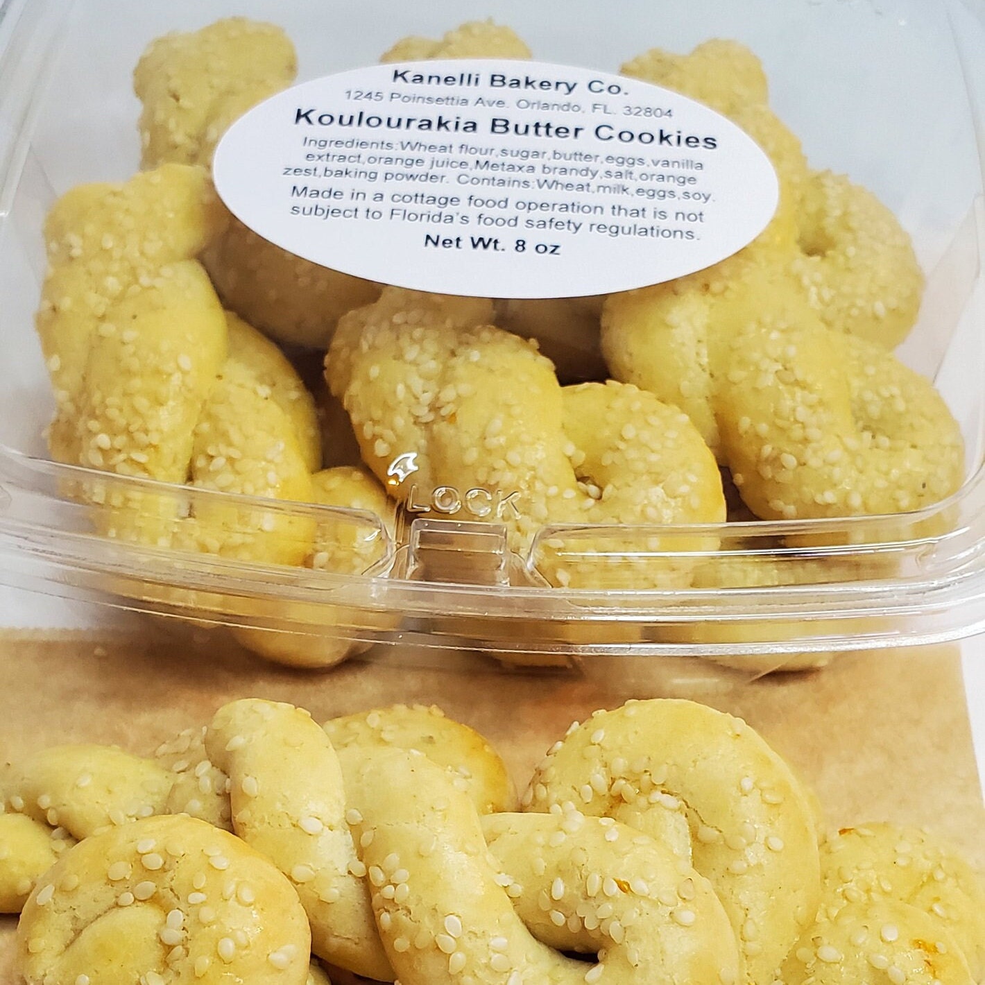 Koulourakia With Sesame Seeds 1 Dozen Greek Butter Braided Cookies ...