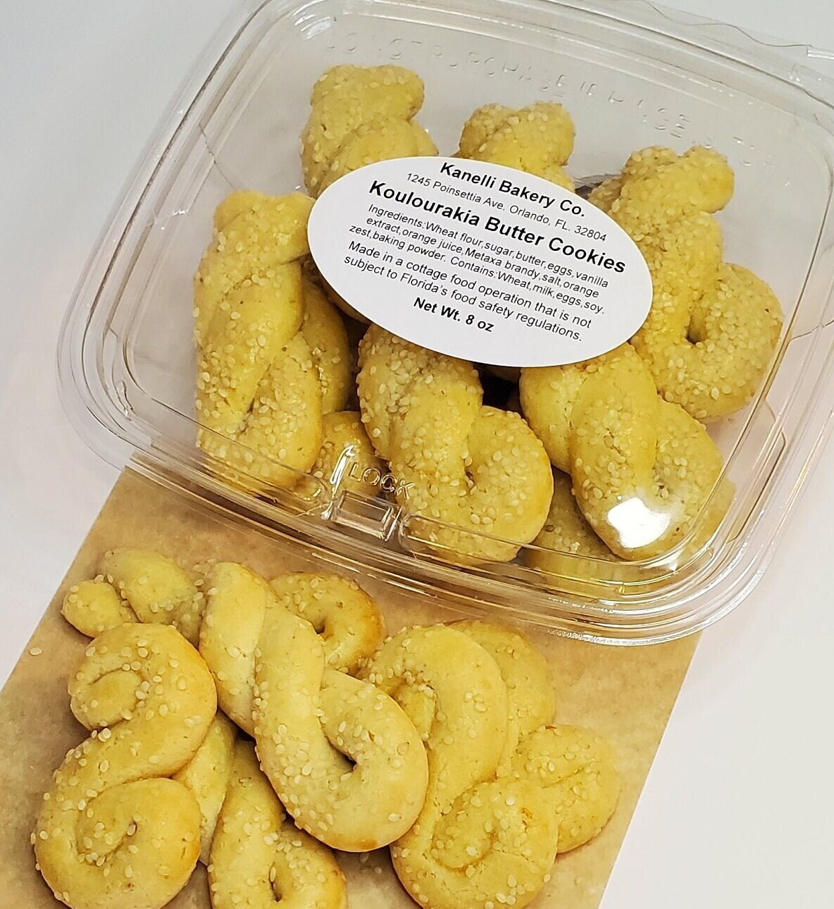 Koulourakia With Sesame Seeds 1 Dozen Greek Butter Braided Cookies ...