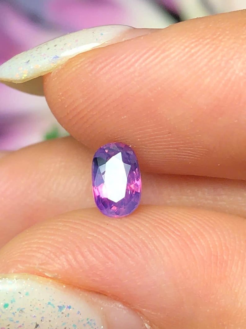 0.67 Ct Natural Silky Sapphire Viet Nam, Opalescent Sapphire, Cushion ...