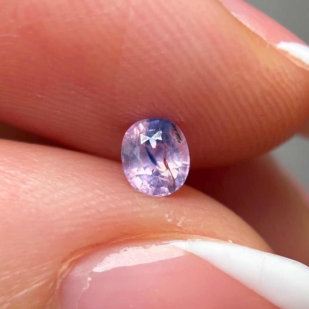 0.33ct Natural Lite Purplish Pink Silky Sapphire Viet Nam, Opalescent ...