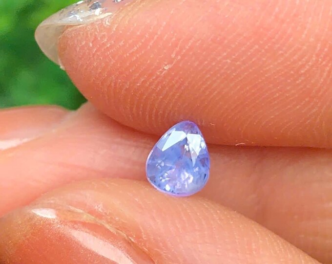 0.46 Ct Blue Pear Sapphire Vietnam, Unheat Sapphire Luc Yen - Etsy