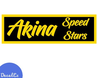Akina Speed Stars Decal - Etsy