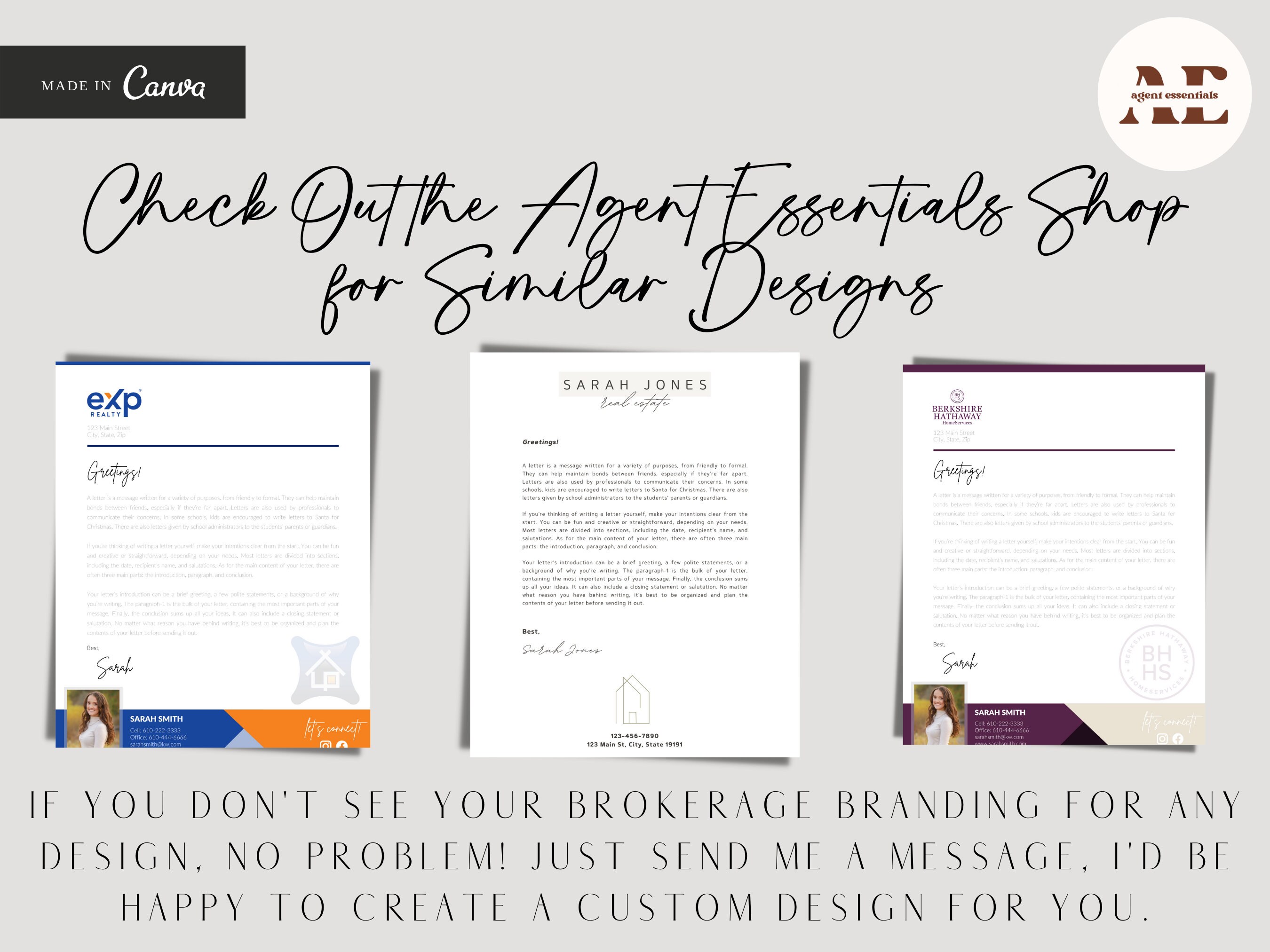 RE/MAX Letterhead | Real Estate Letterhead Template | for Realtors ...