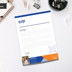 Exp Letterhead Template | Real Estate Letterhead Template | for ...