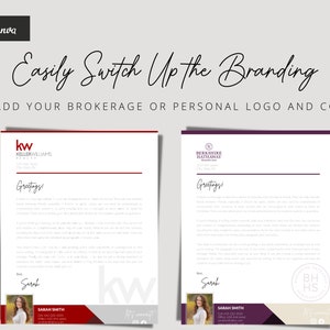 Compass Letterhead Template | Real Estate Letterhead Template | for ...