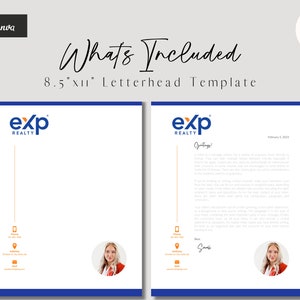 Exp Letterhead | Real Estate Letterhead Template | for Realtors | Canva ...