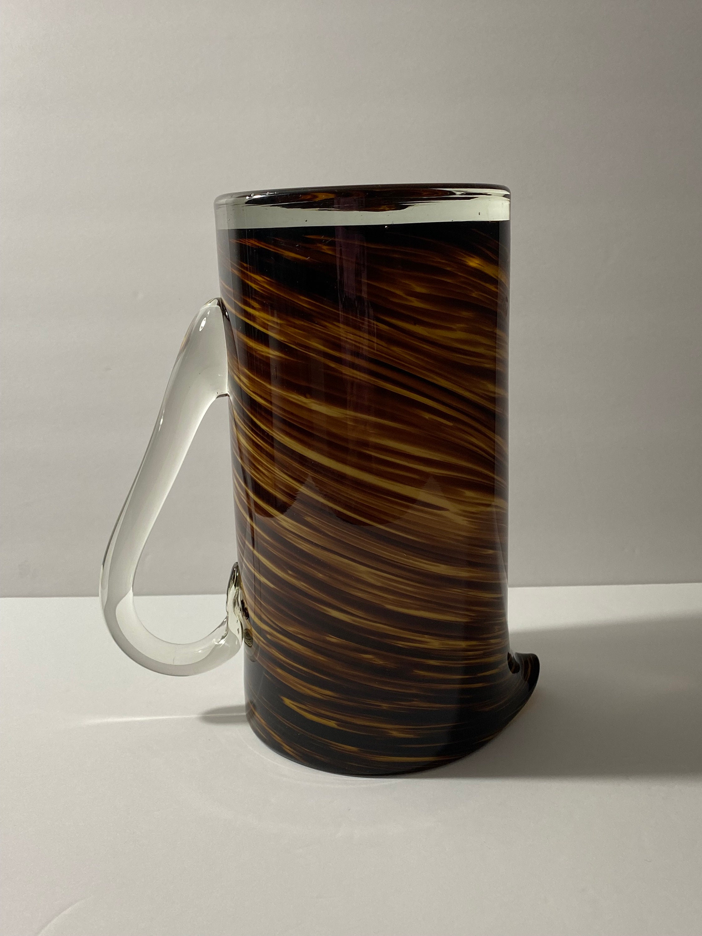 Tortoise Shell Pitcher - Art Glass - Etsy