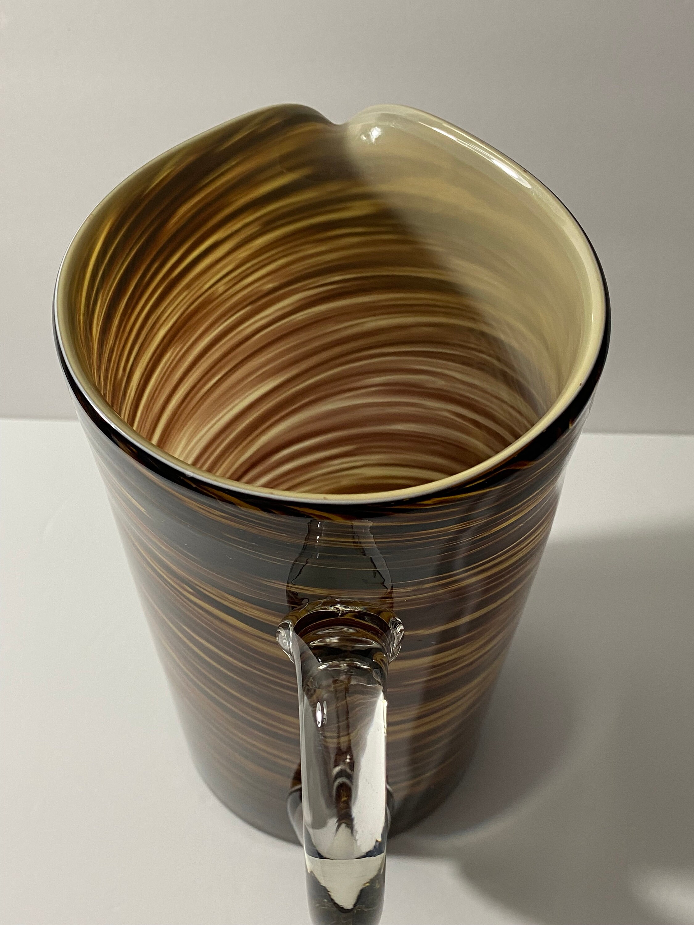 Tortoise Shell Pitcher - Art Glass - Etsy