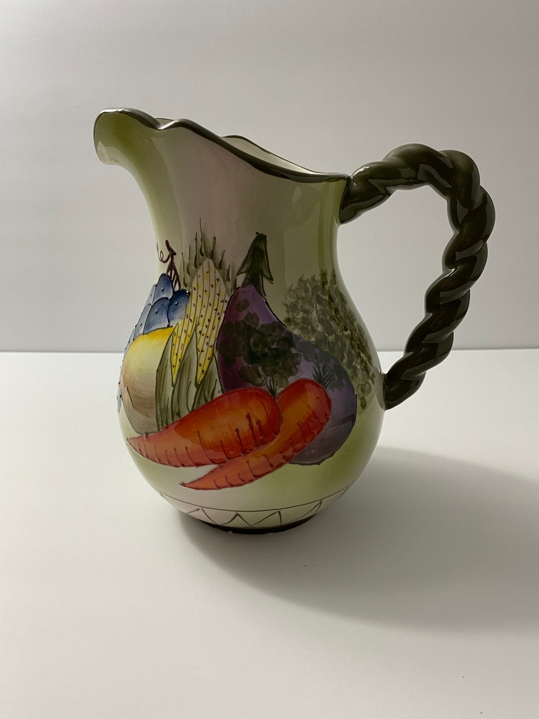 Pacific Rim Ceramic Squash Pitcher - Etsy