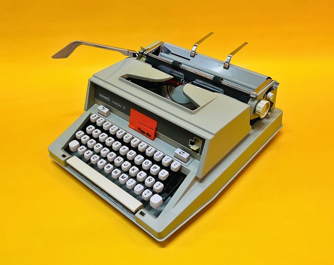 Working Typewriter HERMES Media 3 Manual Typewriter 60s Typewriter ...