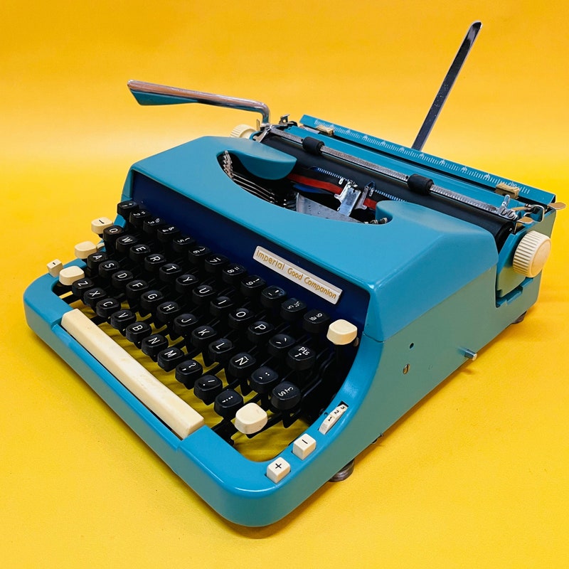 Blue Typewriter - Etsy
