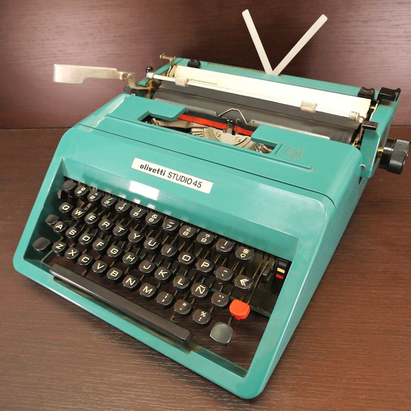 Blue Typewriter - Etsy