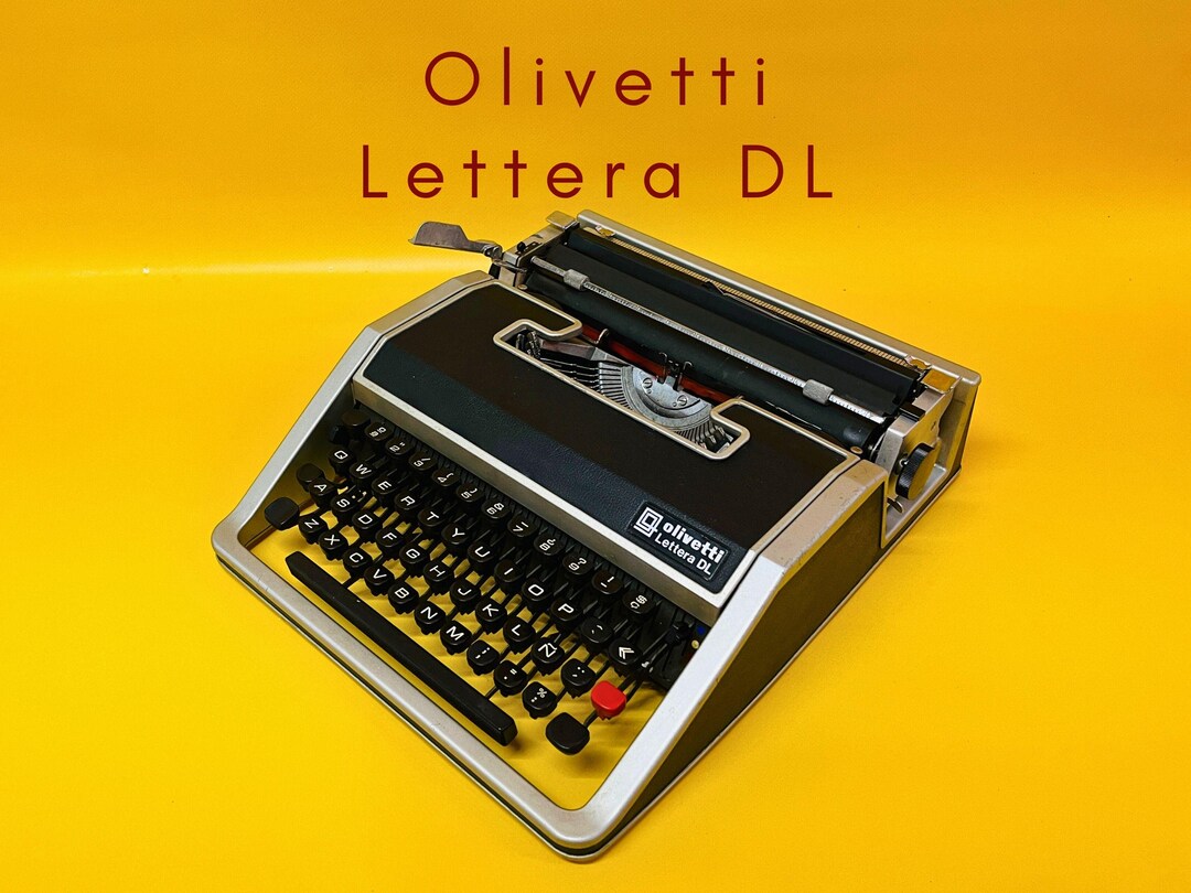 Typewriter OLIVETTI Lettera DL Vintage Working Typewriter Black ...