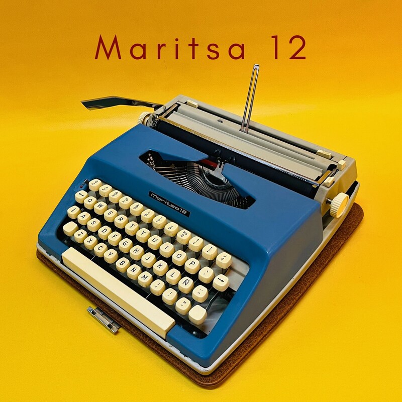 Blue Typewriter - Etsy