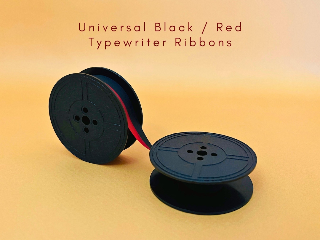 Universal Typewriter Ribbons Black and Red Twin Spool Ink Replacement ...