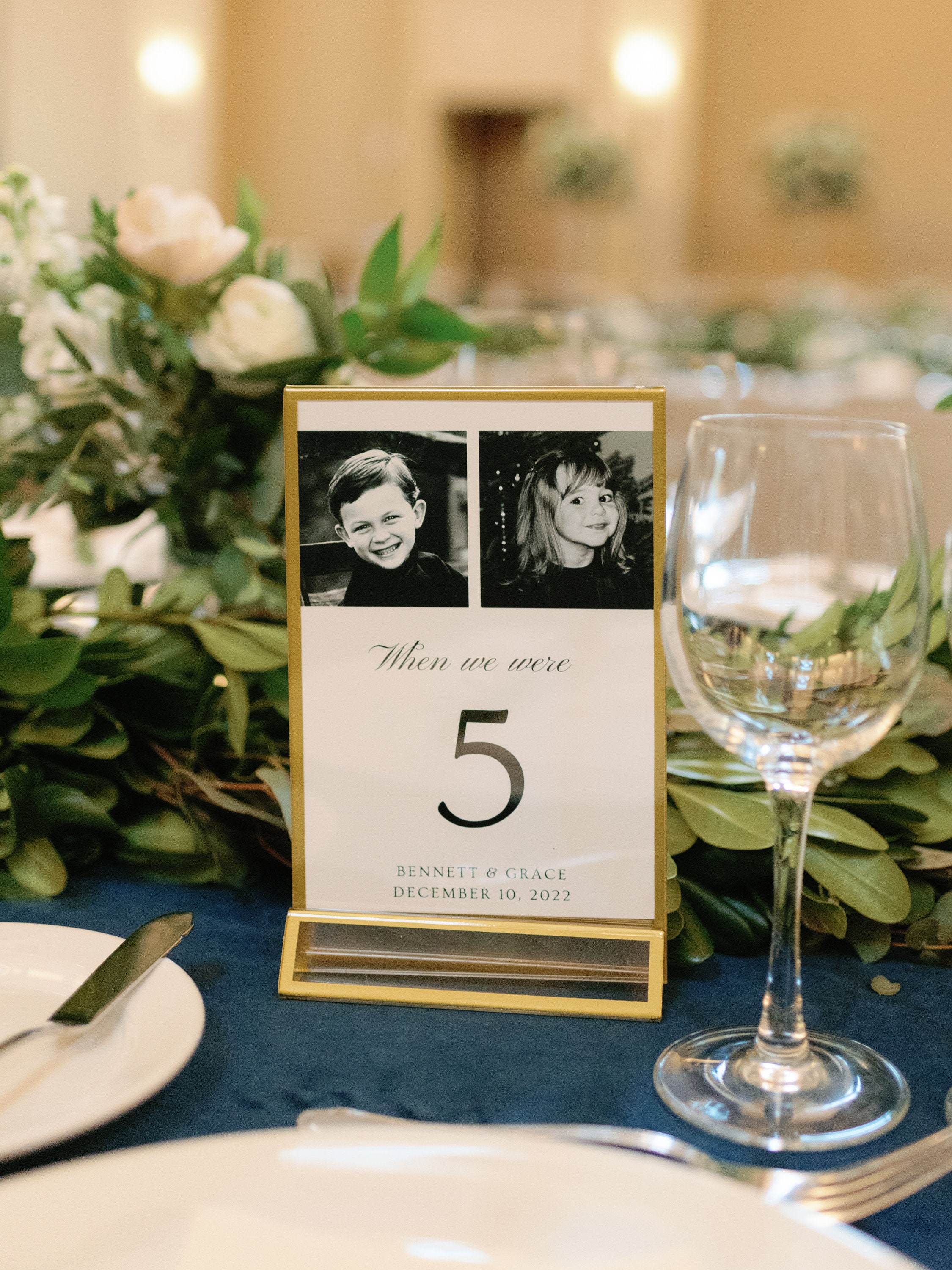 Customizable Personalized Photo Table Numbers Template: Wedding ...