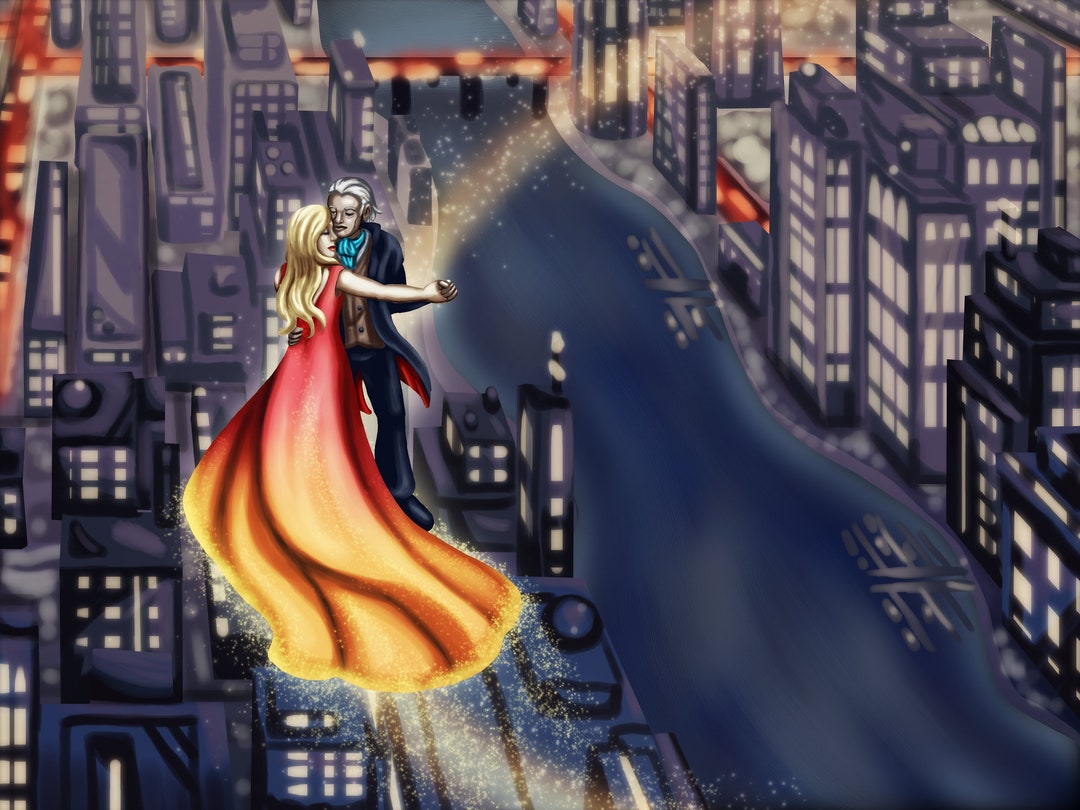 Print of Dancing Among the Stars - Etsy