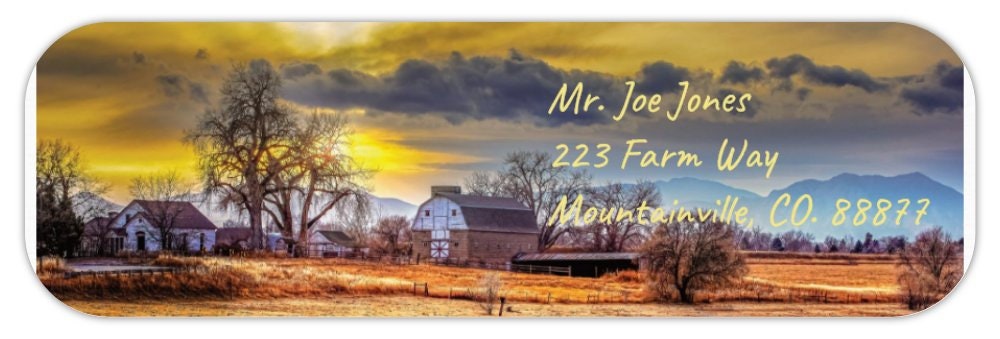 Personalized Address Label Customized Photo Label for Home or Business ...