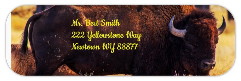 Personalized Address Label Customized Photo Label for Home or Business ...