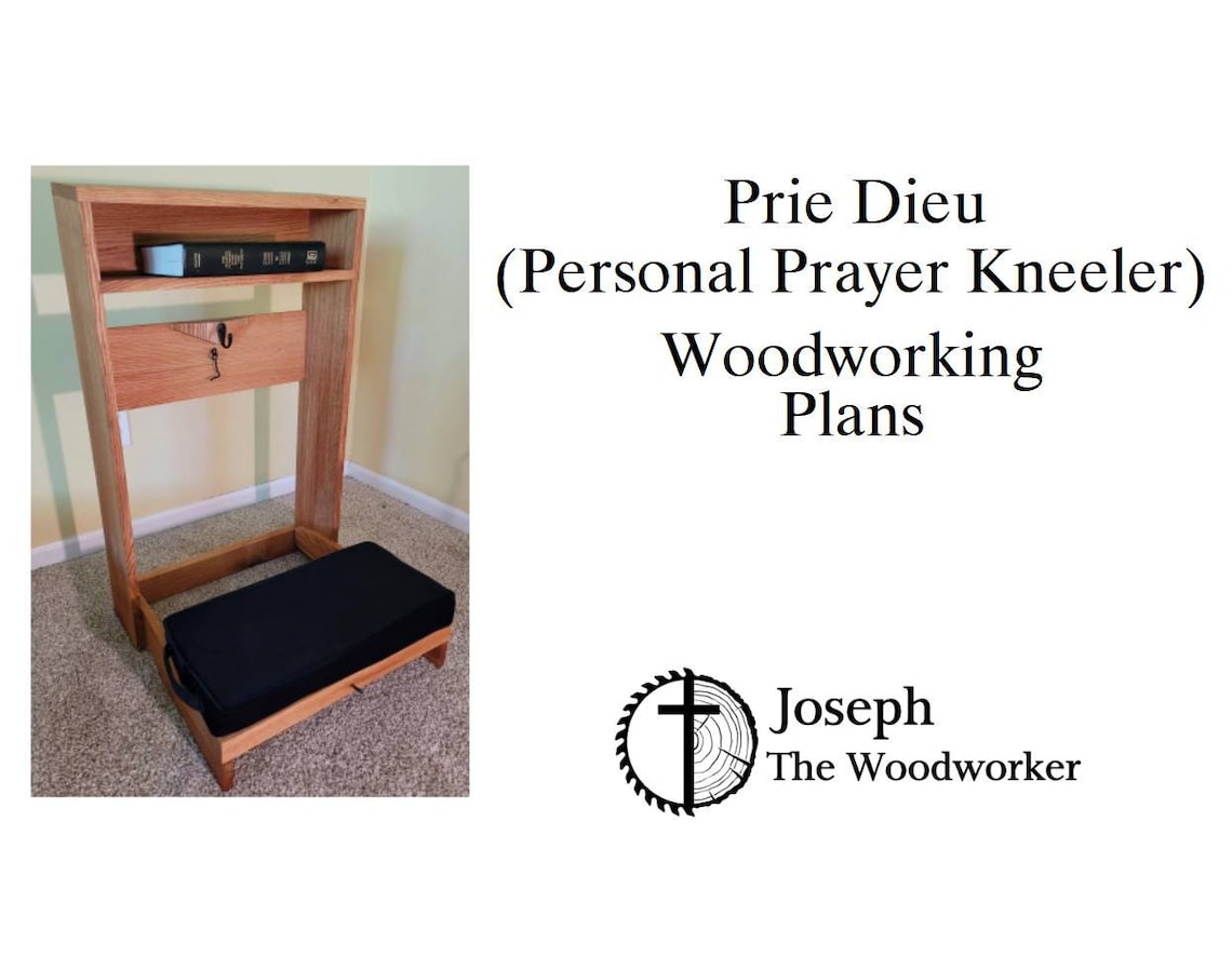 Prie Dieu (personal Prayer Kneeler) DIY Woodworking Plans - Etsy