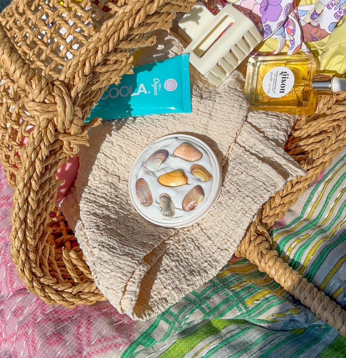 Seashell Mirror Compact Mirror Beach Bag Accessory Seashell Compact ...