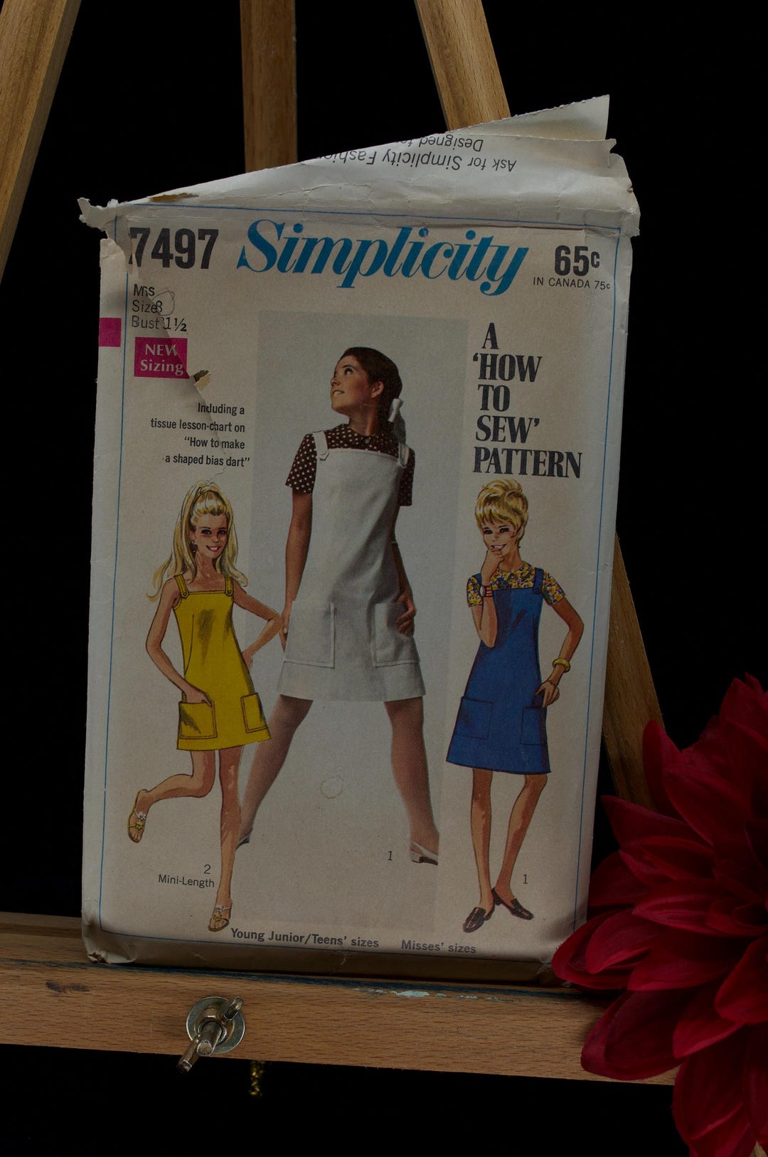Vintage Simplicity 7497 Sewing Pattern, PRECUT, Complete, Ca 1967 ...