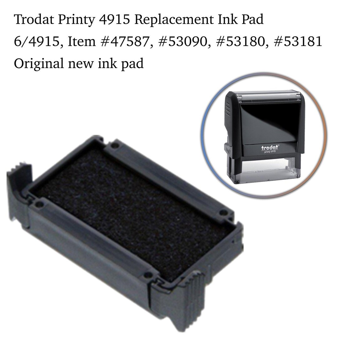 Trodat Printy 4915 Replacement Ink Pad 6/4915, Item #47587, #53090 ...