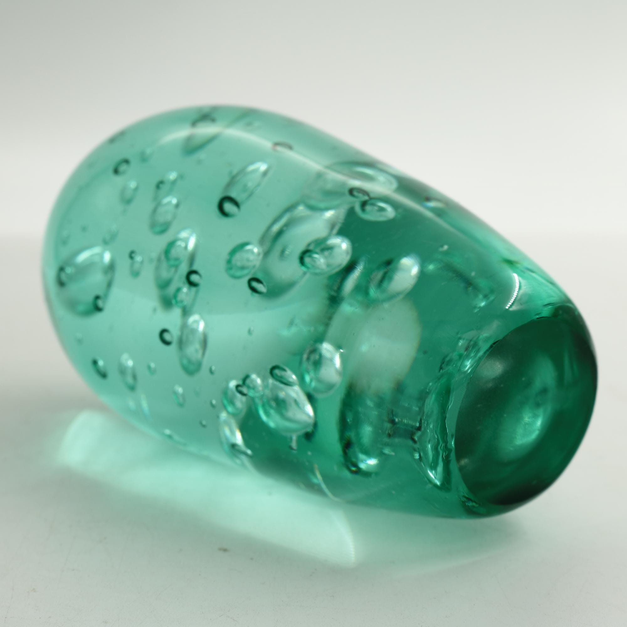 Antique Style Green Glass Dump Paperweight With Air Bubbles - Etsy