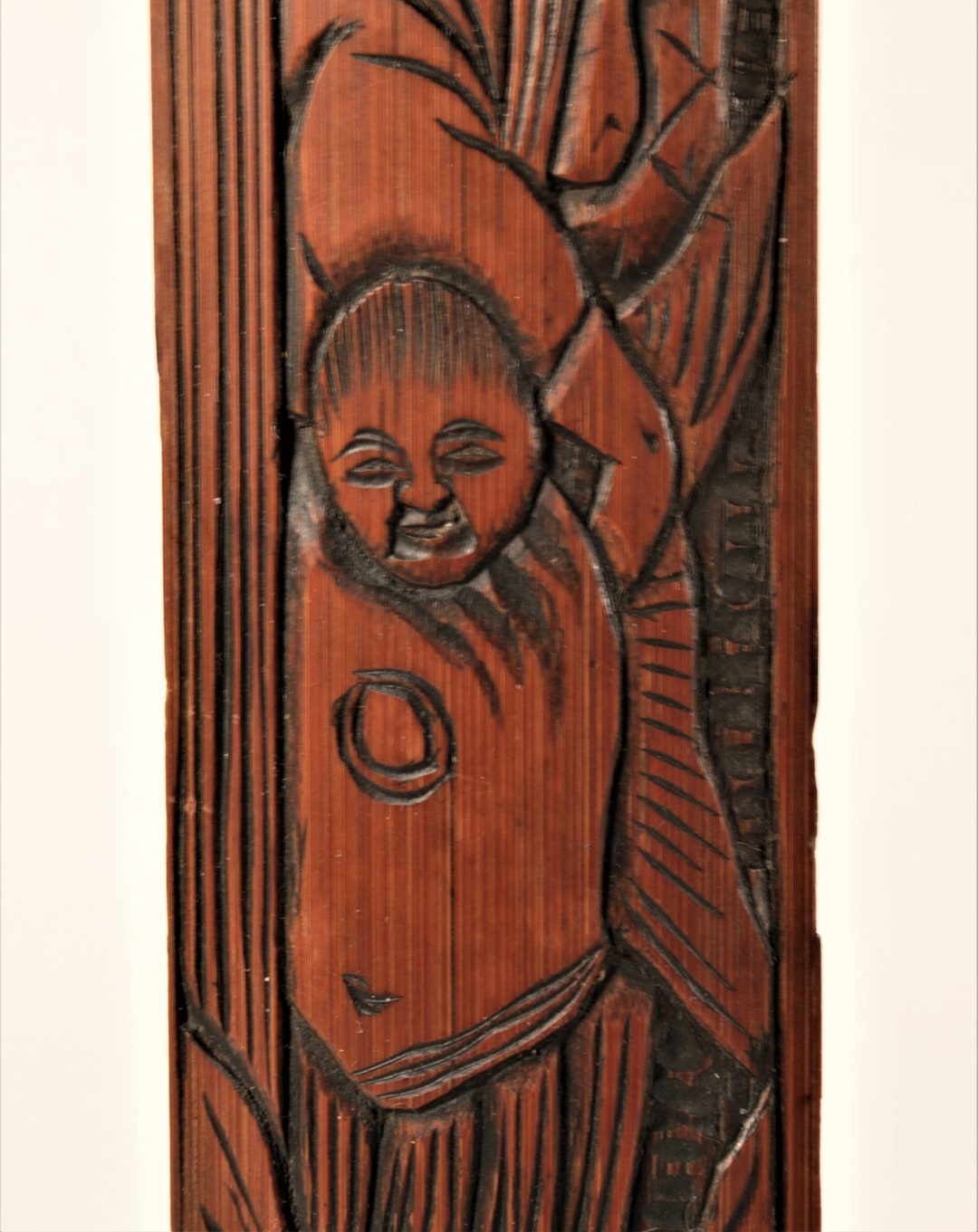 Antique Japanese Hand Carved Bamboo Large Page Turner / Page Splitter ...