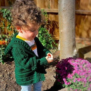 Kids Cadiz Cardigan Crochet Pattern PDF - Etsy