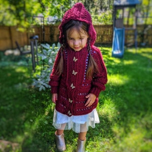 Kids Cadiz Cardigan Crochet Pattern PDF - Etsy