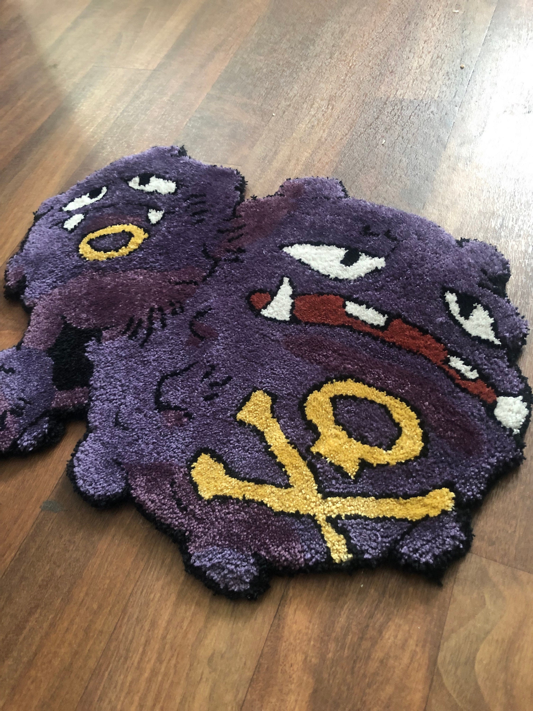 Custom Tufted Wall-mount Pokemon Wheezing Rug - Etsy
