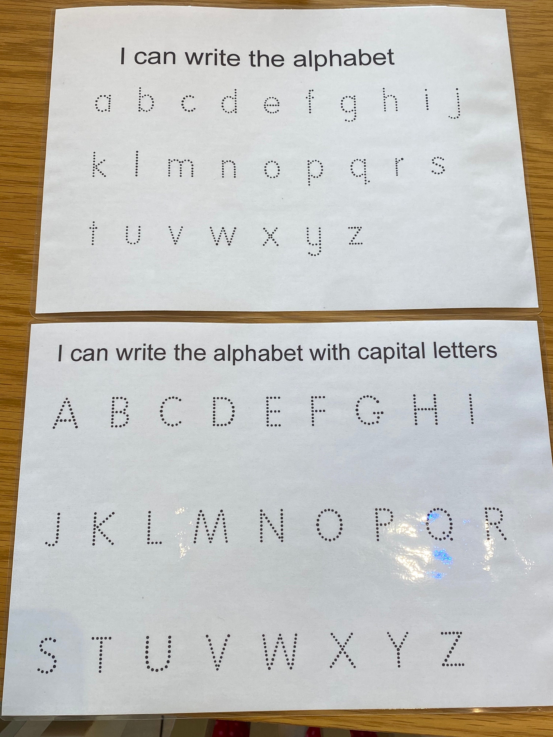 Dry Wipe Laminated Alphabet and Numbers Writing Practice Sheet - Etsy