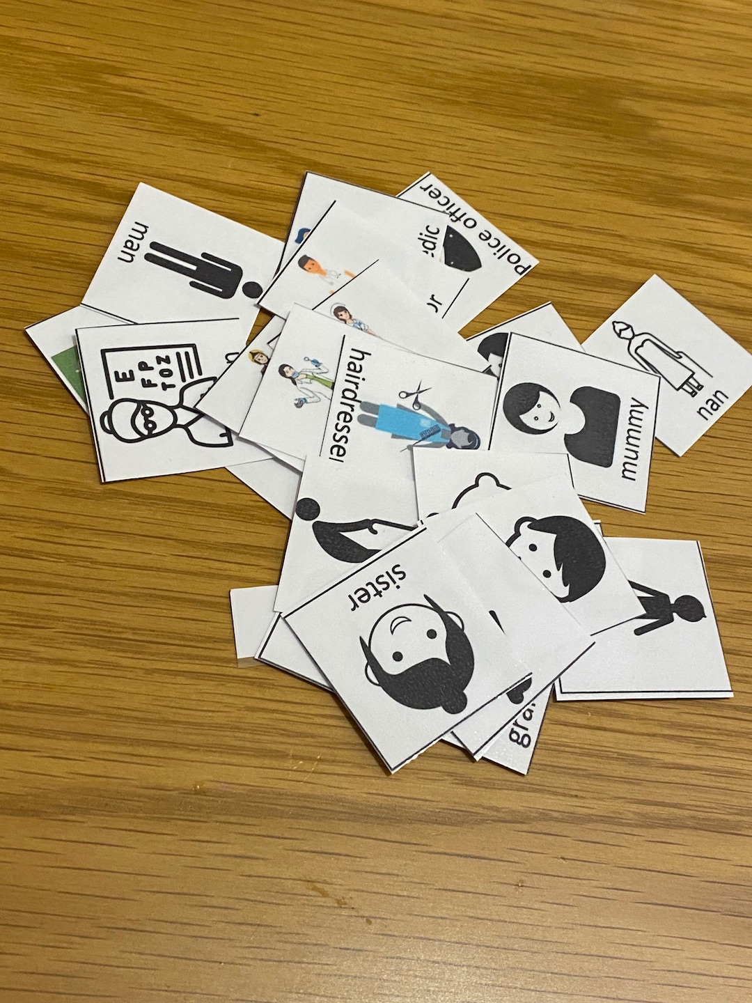 24 Laminated People Picture Cards. A Useful Visual Communication Aid ...