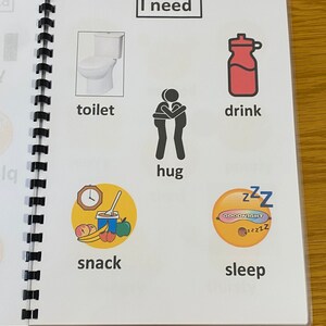 My Communication Book. A Visual/communication Aid. Asd/autism/non ...