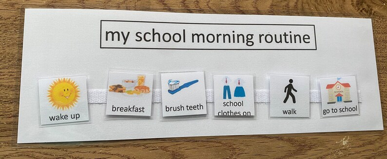 My School Morning Routine Board and Pictures - Etsy