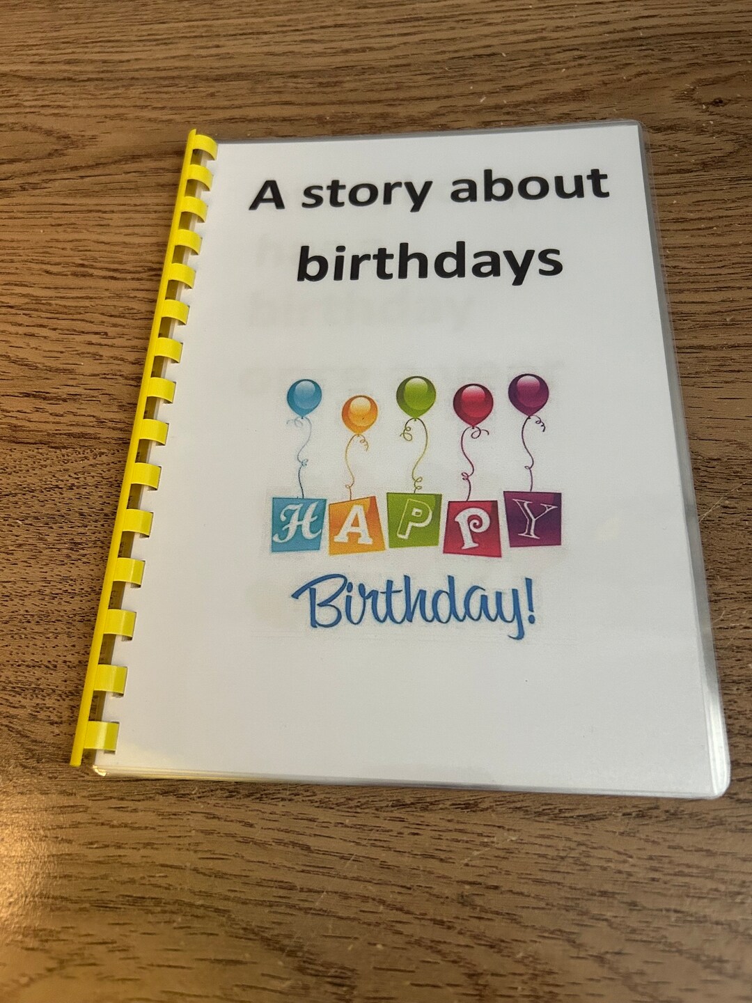 Birthdays Social Story Asd/autism/special Needs Communication Book - Etsy