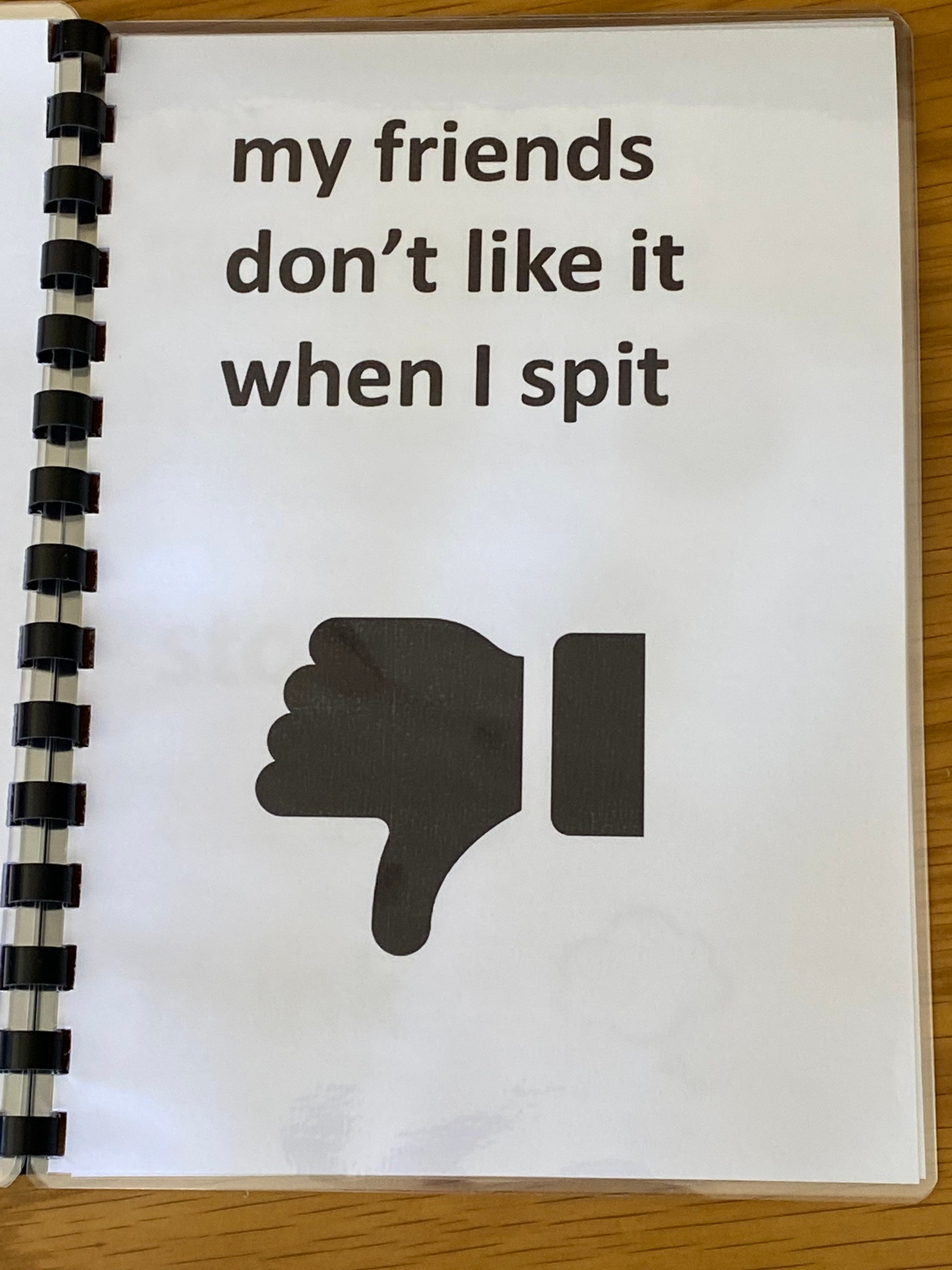 Social Story About Spitting. Great for Young Children and Those With ...