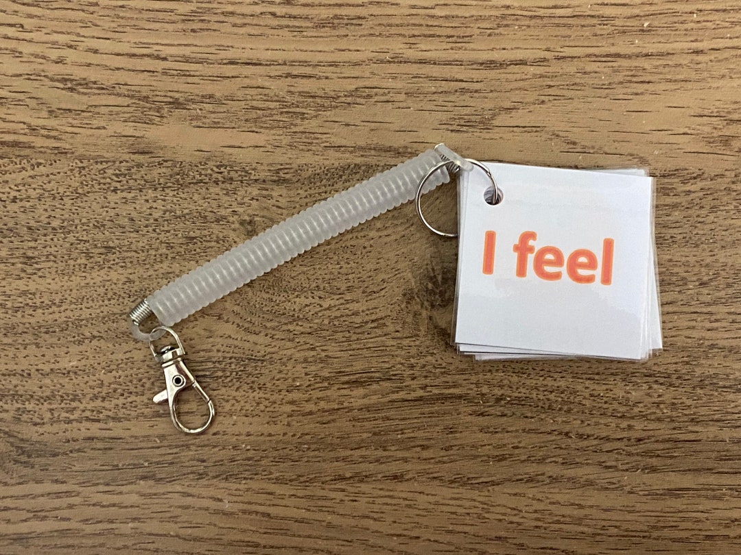 Emotions and Feelings Keyring. Asd/autism/special Needs/non Verbal - Etsy